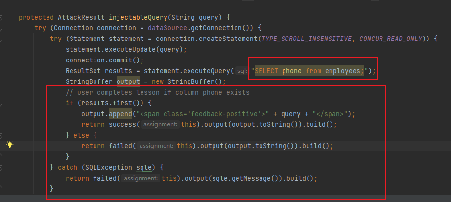 WebGoat代码审计-02-SQL注入 | Drunkbaby's Blog