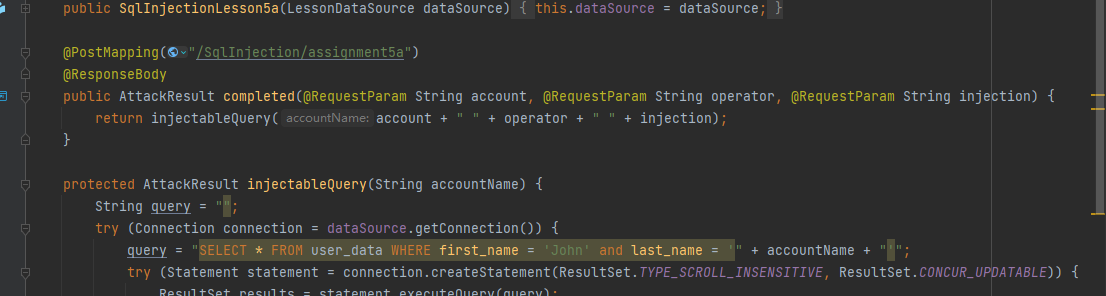 WebGoat代码审计-02-SQL注入 | Drunkbaby's Blog