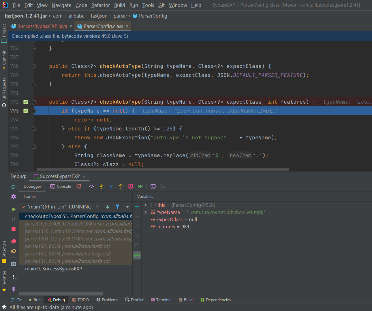 Java反序列化Fastjson篇03-Fastjson各版本绕过分析 | Drunkbaby's Blog