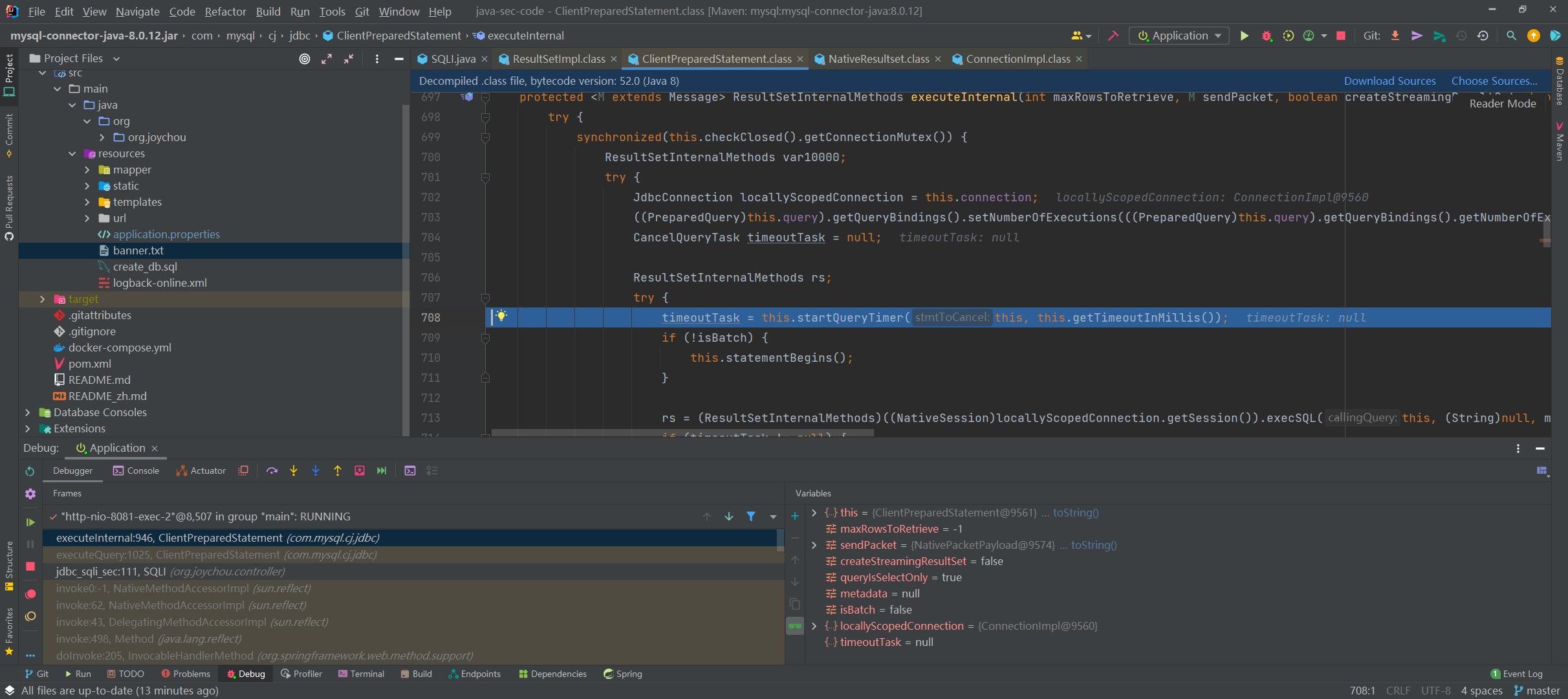Java OWASP 中的 SQL 注入代码审计 | Drunkbaby's Blog