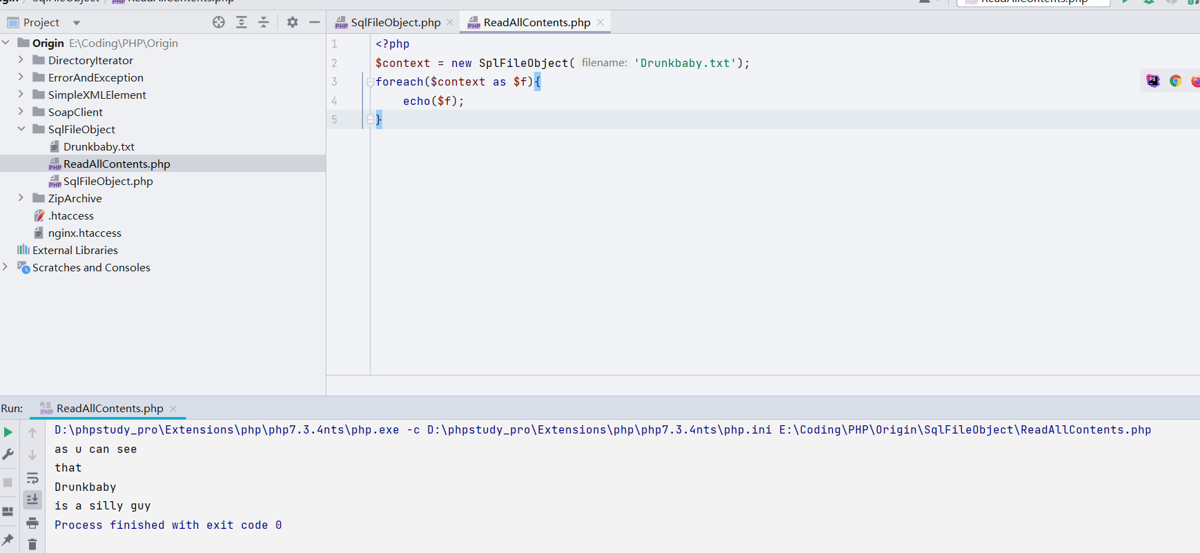 PHP 原生类学习 | Drunkbaby's Blog